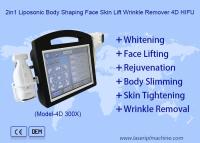 China 2 In 1 Liposonic Body Shaping Face Skin Lift Wrinkle Remover 4d Hifu Machine for sale
