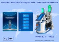 China 360 Cryo 40K Cavitation Body Sculpting With Double Chin Handle For Cellulite Removal for sale