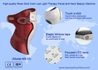 China High-quality Rose Gold Color Led Light Therapy Facial and Neck Beauty Machine for sale