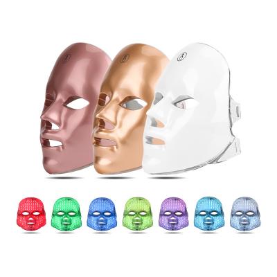 China 7 colors Pdt Led Light Therapy Facial Mask For Anti Wrinkle Skincare Beauty for sale