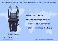 China Coolwaves 3 Handles Targeted Fat Loss Cellulite Improvement RF Cryo Ice Microwave Device for sale