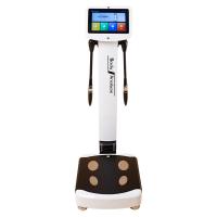 China Hand Foot Electrodes 8 Point Multi Language QR Code Sharing Body Analyzer Machine for sale