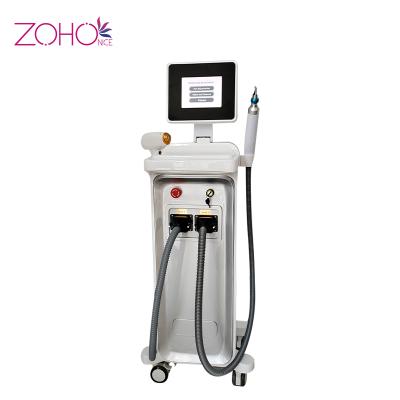 China 2 In 1 808nm Diode Laser plus pico Q Switched Nd Yag Laser Machine for sale