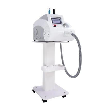 China Portable Mini nd yag Laser 1064nm / 532nm Wavelength Tattoo Removal Machine for sale