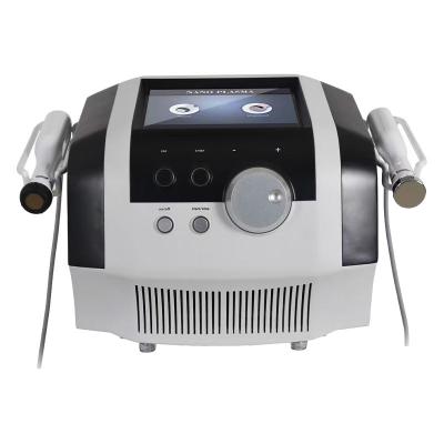 China Non Invasive 2 Handles Anti Aging Ance Removal Ultrasonic Ceramic Space Plasma Machine for sale