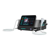 China 2Handles Reducing Inflammation Pain relief Ultrasound Ballistic Pneumatic Shockwave Therapy Device for sale