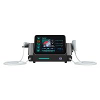 China 2Handles Reducing Inflammation Pain relief Ultrasound Ballistic Pneumatic Shockwave Therapy Device for sale