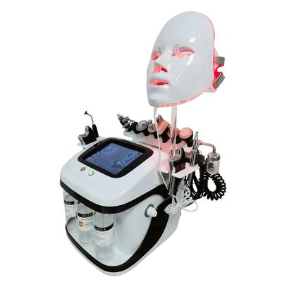 China Face Lifting Moisturizing Facial Oxygen Bubble RF Hydro Microdermabrasion LED Facial Machine for sale