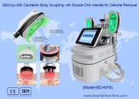 China 360 Cryo 40K Cavitation Body Sculpting With Double Chin Handle For Cellulite Removal for sale