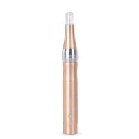 China 3 Color Derma Pen Electric Machine Five Stage Charging Micro Needle Beauty Instrument for sale
