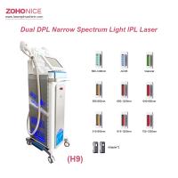 China 9 Wavelength Dual Handles Pore Removal Skin Whitening Cellular Light DPL IPL Machine for sale
