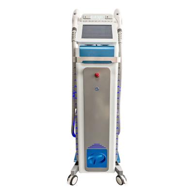 China 9 Wavelength Dual Handles Pore Removal Skin Whitening Cellular Light DPL IPL Machine for sale