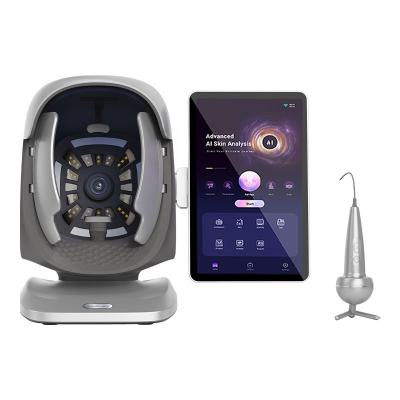 China 9 Spectrum 3D AI Facial Skin Monitor Micro Moisture Detector Skin Analyzer Machine for sale