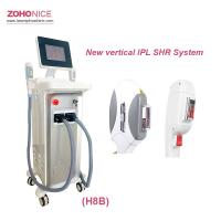 China Vertical SHR Hair Removal Machine 510 1200nm Wavelength Manual Training for sale