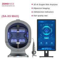 China 2in1 3 Cameras 3D AI Microscopic Scalp Handle Scalp Scanner Facial Skin Analyzer for sale