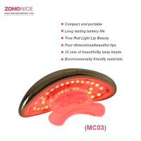 China Mini LED Photon Therapy Red Blue Light Teeth Whitening Anti Lip Wrinkles Lip Plumper Device for sale