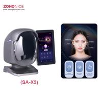 China AI Skin Image analysis 3 Detection Modes Dual prediction and cloud ecology skin Analyzer for sale
