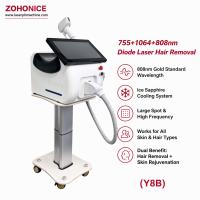 China Portable 2500W Power Smart Handle Triple Waves 755 1064 808nm Diode laser Hair Removal Machine for sale