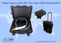China Trolley Case 1064nm 532nm 1320nm Q Switch Nd Yag Laser Tattoo Removal Machine for sale