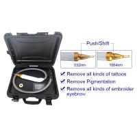 China Trolley Case 1064nm 532nm 1320nm Q Switch Nd Yag Laser Tattoo Removal Machine for sale
