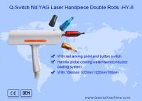 China Double Rods Tattoo Removal Freckle Removal Q Switch Nd Yag Laser Handle for sale