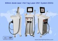 China 2 In 1 808nm Diode Laser plus pico Q Switched Nd Yag Laser Machine for sale