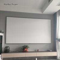 China Nano Coated HD Projection Screens 170 Degree Wall Mounted Projection Screens White for sale