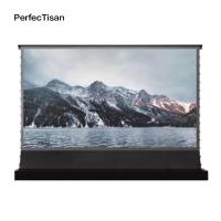 China 8k Floor Rising Projector Screens Large Size 150 Inch Motorized Projector Screen for sale