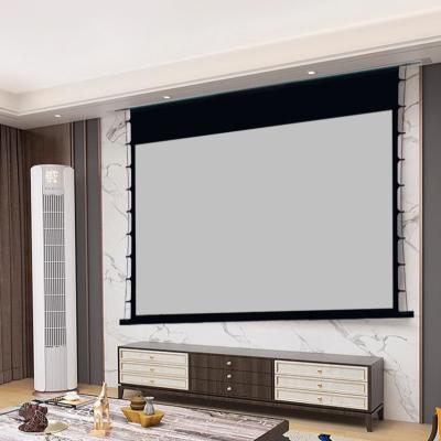 China 80 Inch - 120 Inch Drop Down Screen 8k Alr Cinema Screen With Tab Tensioned for sale