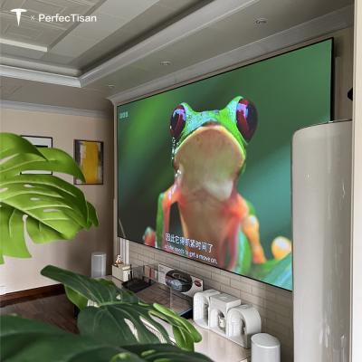 China 100 Inch Fixed Frame Screen 8K Fresnel ALR Projector Screen Ultra Wide Viewing Angle for sale