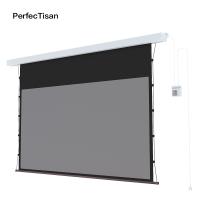 China Indoor Electronic Movie Screen 120 Inch Electric Projector Screen With Remote Control for sale