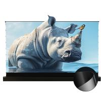 China Motorized Tension Floor Rising Screen PVC UST Alr Projector Screen for sale