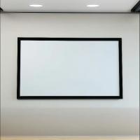 China 100 Inche Fixed Frame Screen PVC Home Cinema Projector Screens 4K for sale
