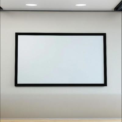 China 100 Inche Fixed Frame Screen PVC Home Cinema Projector Screens 4K for sale