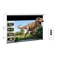 China 16:9 Drop Down Screen 150 Inch 200 Inch 300 Inch Motorized Projector Screens for sale