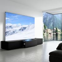 China Smart Laser TV Cabinets 100 inch 120 Inch 130 Inch Cabinet For Short Throw Projector Motorized TV Cabinet for sale