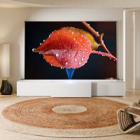 China Telescopic Laser TV Cabinet Full Motion Short Throw Projector Entertainment Center White Motorized TV Cabinet for sale