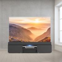 China Flip Motorised Laser TV Cabinet Black UST Projector Cabinet 100 Inch - 150 Inch for sale