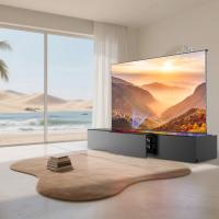 China 100 Inch - 130 Inch Projection Screen Motorized TV Cabinet Smart Ultra Short Throw Projector Laser TV Cabinet for sale