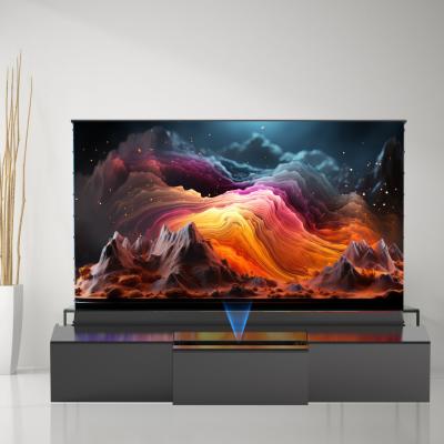 China Customized Telescopic TV Cabinet 100 Inch 120 Inch 150 Inch Motorized Laser TV Cabinet for sale