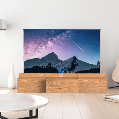 China 100 Inch / 120 Inch / 150 Inch Motorized Laser TV Cabinet Modern Living Room UST Smart Cabinet for sale