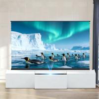 China Modern Telescopic Laser TV Cabinet with Motorised UST Projector Platform, Formaldehyde-Free MDF Board, and Custom Size/Color Options for sale
