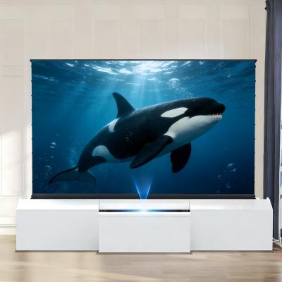 China Motorised Telescopic TV Cabinet with Formaldehyde-Free MDF Board and Custom Size/Color Options for UST Projectors for sale