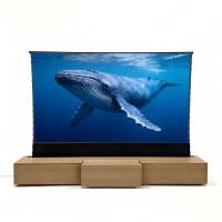 China Motorised Laser TV Cabinet with Formaldehyde-Free MDF Board and Custom Size/Color Options for UST Projector TV Stand for sale
