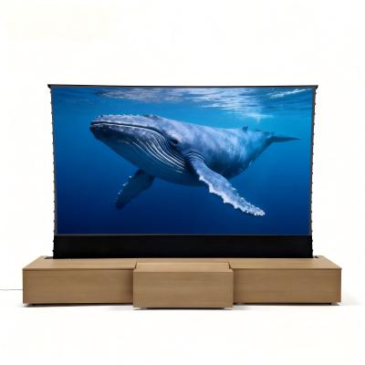 China Motorised Laser TV Cabinet with Formaldehyde-Free MDF Board and Custom Size/Color Options for UST Projector TV Stand for sale