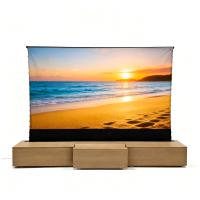 China Motorized Telescopic TV Cabinet with Formaldehyde-Free MDF Board and Custom Size/Color Options for sale