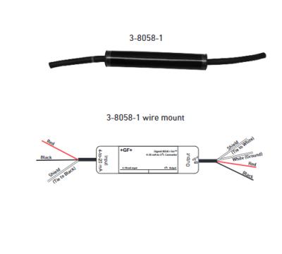 China +GF+ 3-8058-1 - 4-20mA-Receive/S3L-Digital-Convert - Single Channel Wire-Mount i-Go Signal Converter Module for sale