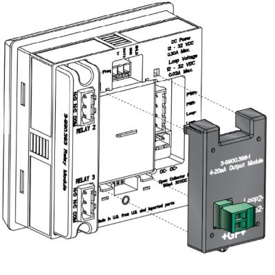 China +GF+ 3-9900.398-1 - Signal-Split/Dual-4-20mA-Output - Plug-In Loop Powered Single Channel 9900 Transmitter Analog Expansion Module for sale
