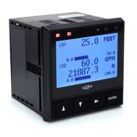 China +GF+ 3-9950-1 - Dual-Sensor-Acquire/Derived-Logic-Control - 1/4 DIN DC Powered LCD Dual Channel Water Quality Transmitter for sale