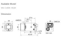 China Hikrobot MV-CU004-10GM - Static-Image-Capture/GigE-Vision-Data-Transmit - Aluminum 0.4MP Rolling Shutter Industrial Area Scan Camera for sale